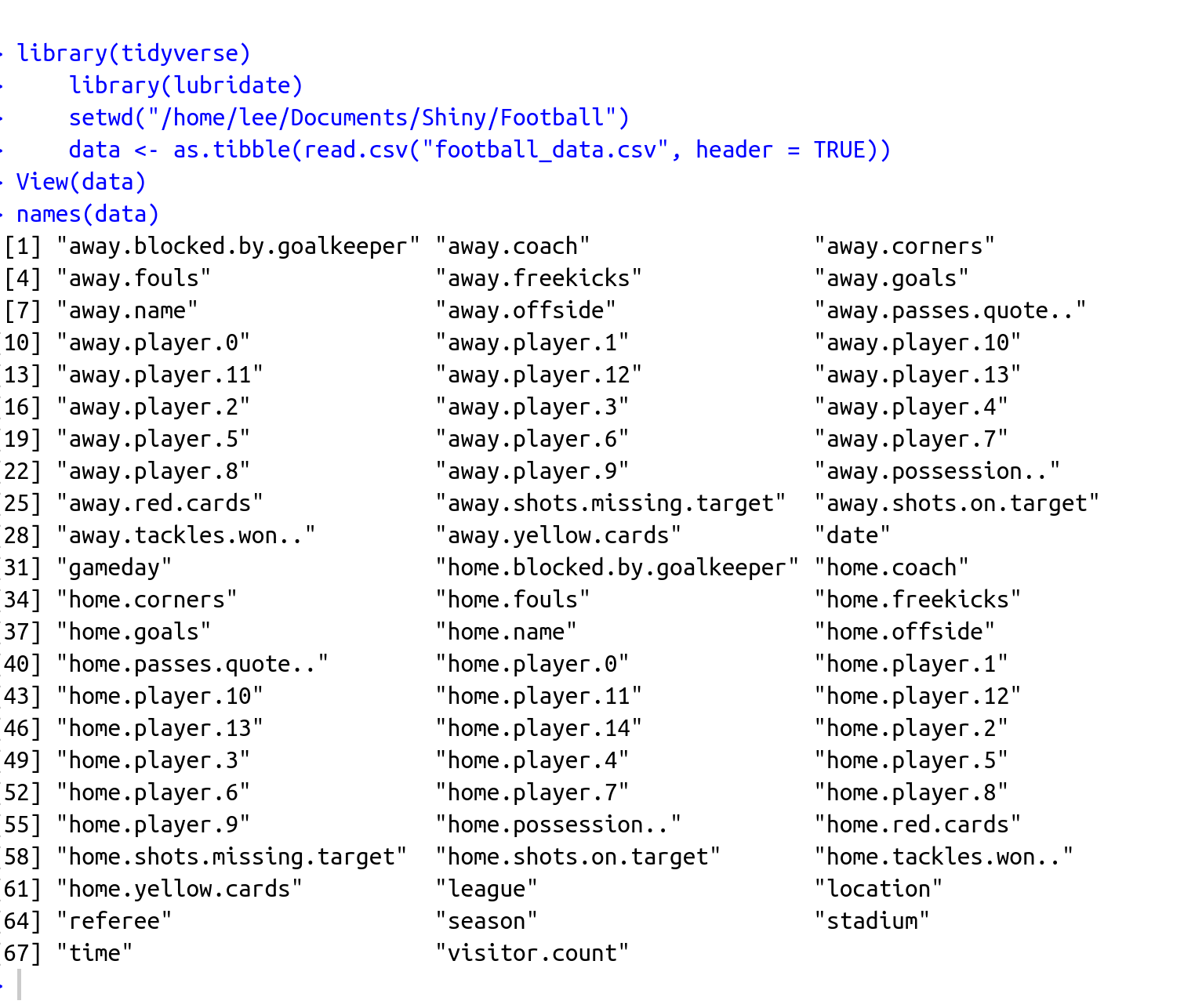 Cleaning Football Data with R Tidyverse | Data Analysis with Lee Hawthorn Cleaning Football Data with R Tidyverse | Data Analysis with Lee Hawthorn