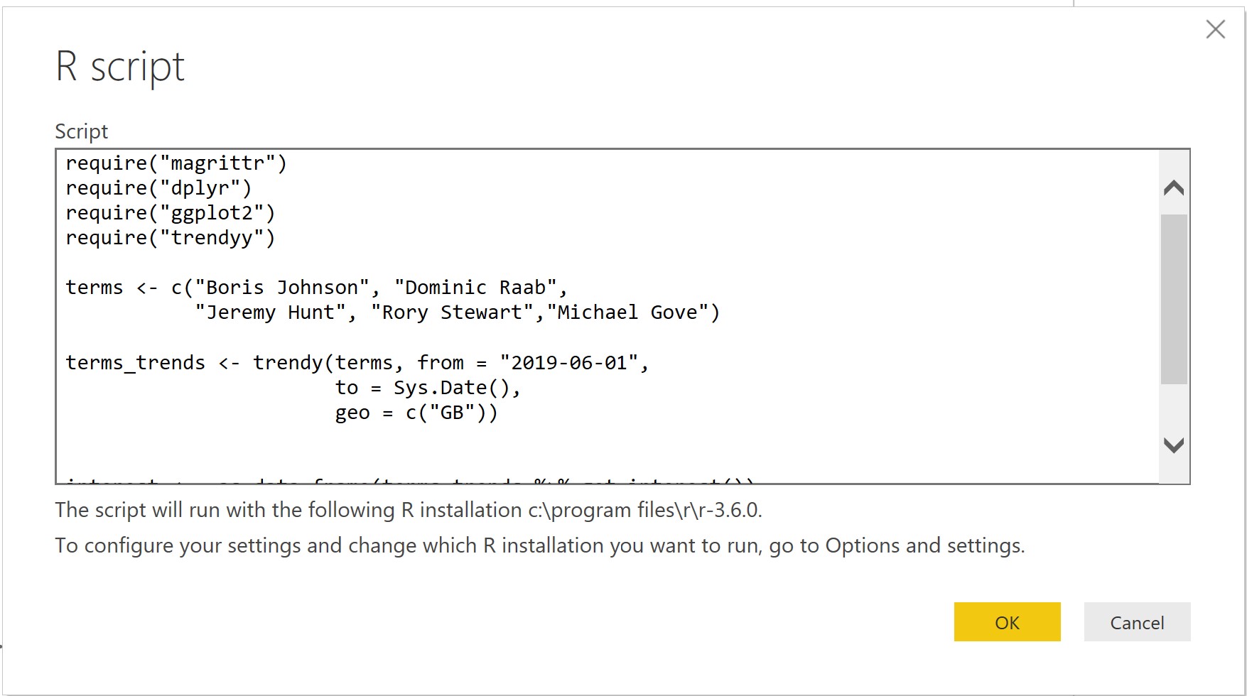 Using an R Dataframe as a Power BI source | Data Analysis with Lee Hawthorn